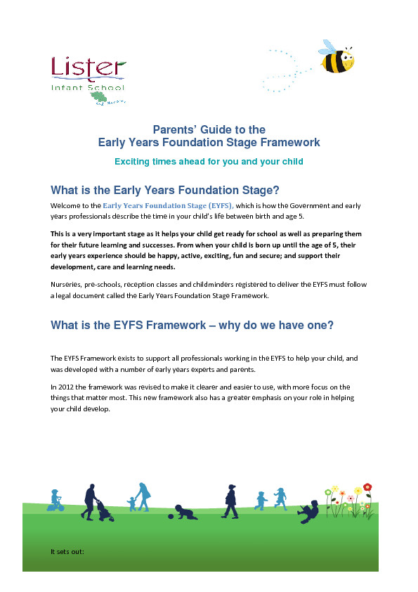 Curriculum – Lister Infant School